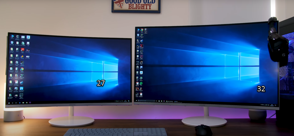 모니터 인치별 크기(24, 27, 32) | nekaosoft